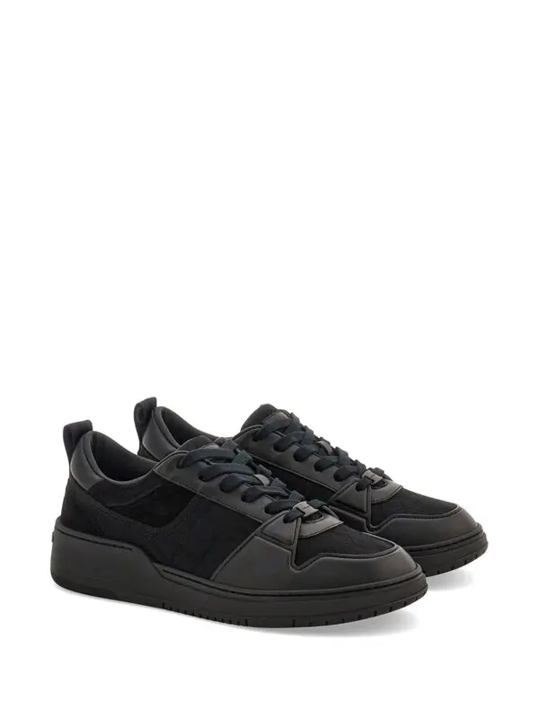 FERRAGAMO Panelled Leather Sneakers