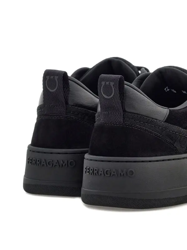 FERRAGAMO Panelled Leather Sneakers