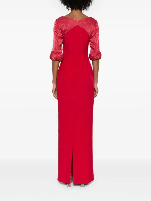 V:PM ATELIER Flora Scoop-neck Gown - Red