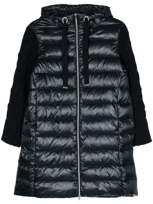 Herno Knit-sleeves Padded Coat