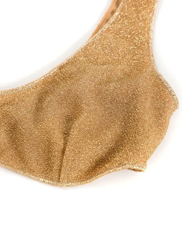 Oseree Lumière Sporty Lurex Bikini - Gold