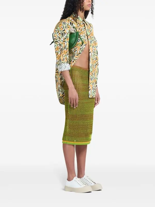 Marni Abstract-print Long-sleeve Shirt