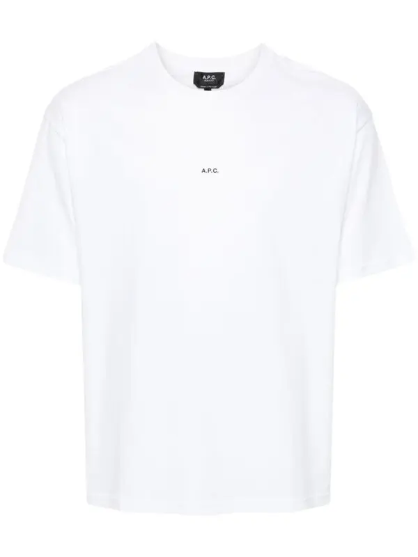A.p.c. Logo-print Cotton T-shirt - White