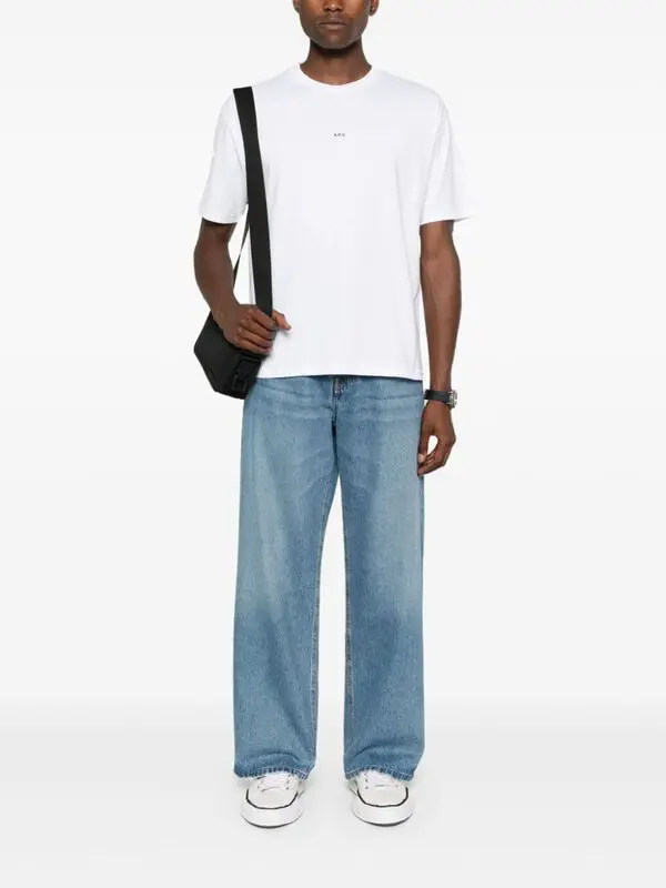 A.p.c. Logo-print Cotton T-shirt - White