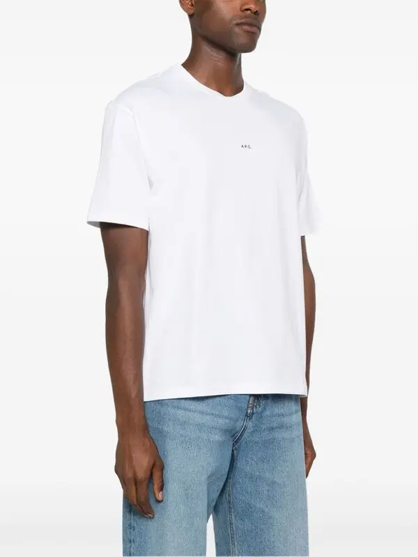 A.p.c. Logo-print Cotton T-shirt - White