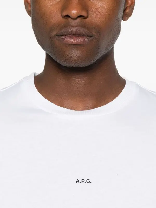 A.p.c. Logo-print Cotton T-shirt - White