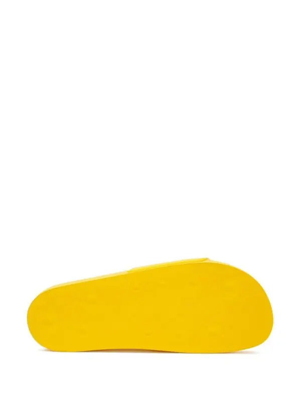 Palm Angels Logo-embossed Slides - Yellow
