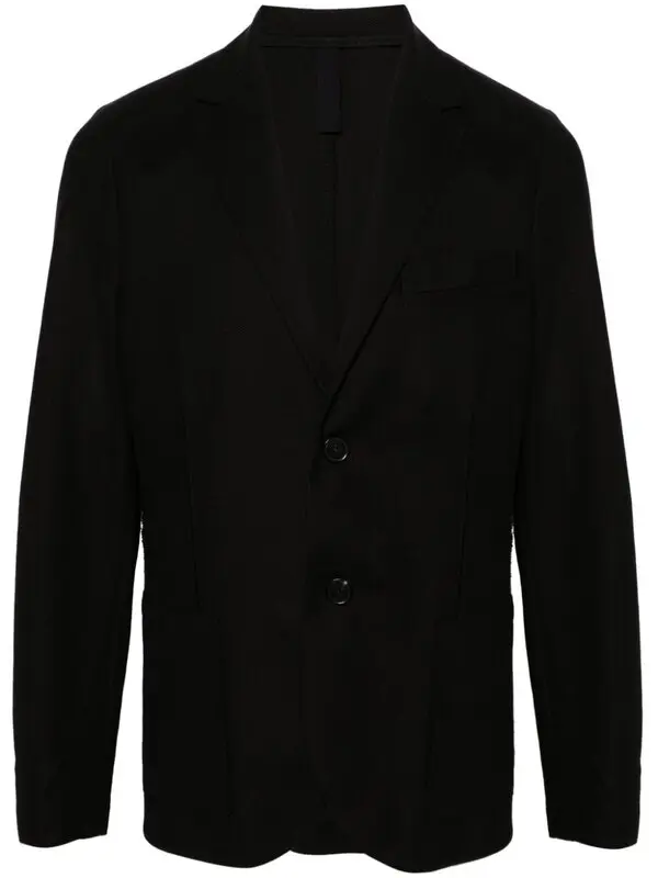 Harris Wharf London Notched-lapel Single-breasted Blazer - Black