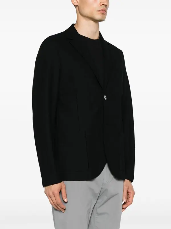 Harris Wharf London Notched-lapel Single-breasted Blazer - Black