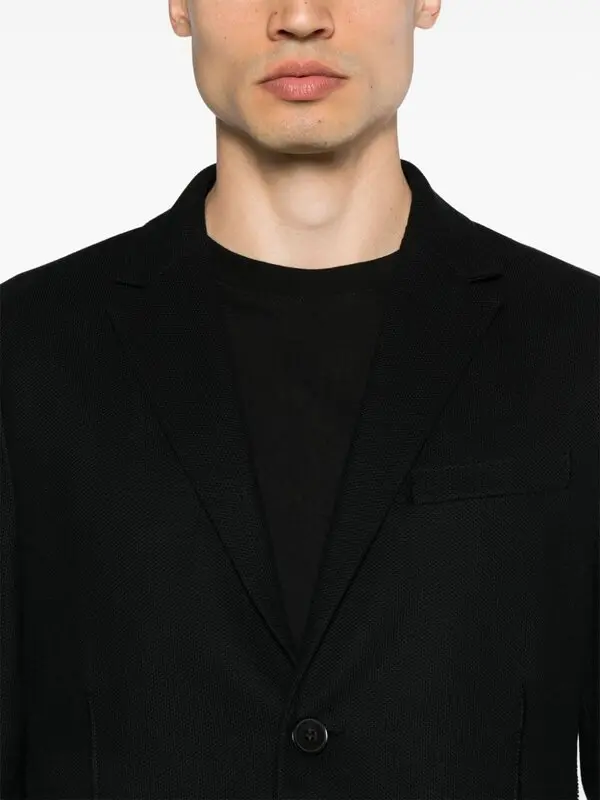 Harris Wharf London Notched-lapel Single-breasted Blazer - Black