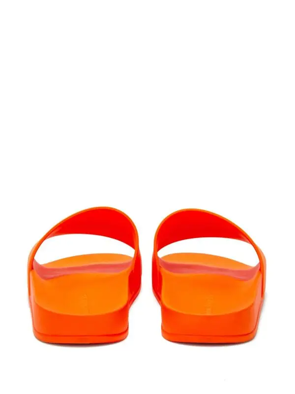 Palm Angels Logo-embossed Slides - Orange