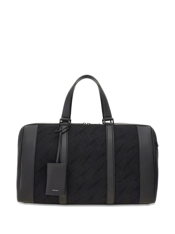 FERRAGAMO Gancini Duffle Bag - Black