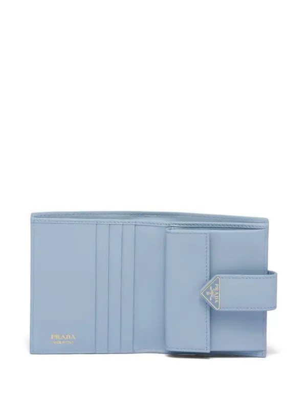Prada Small Logo-plaque Leather Wallet