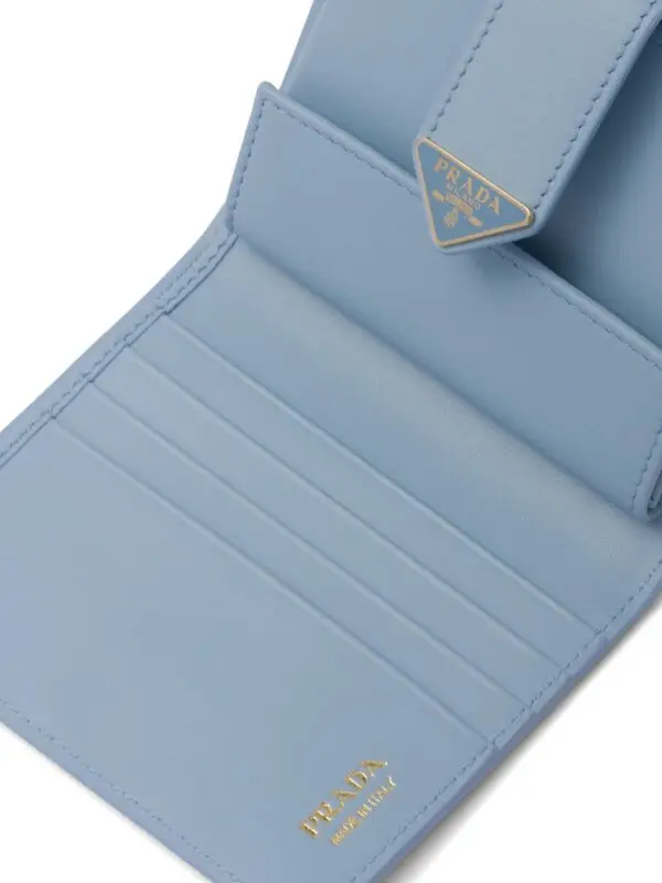 Prada Small Logo-plaque Leather Wallet