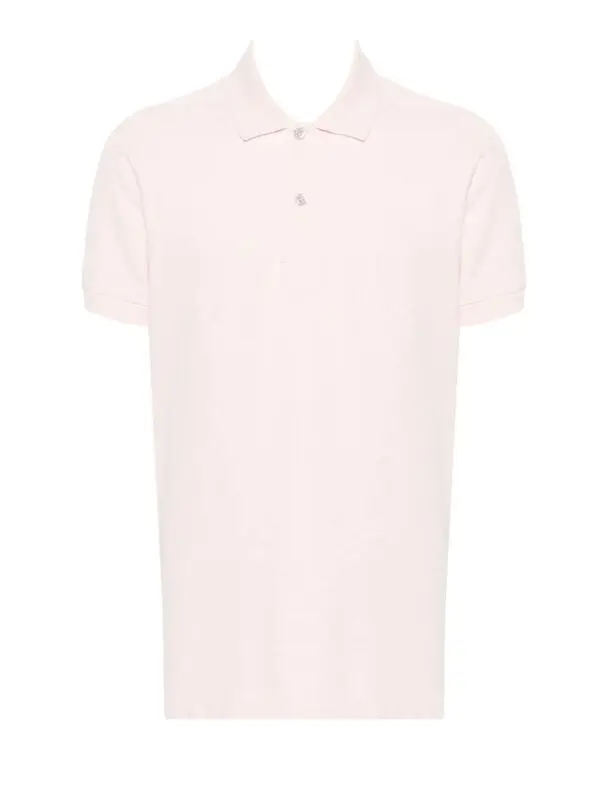 TOM FORD Fine-ribbed Henley Top - Neutrals