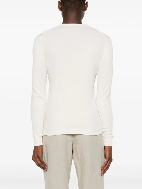TOM FORD Fine-ribbed Henley Top