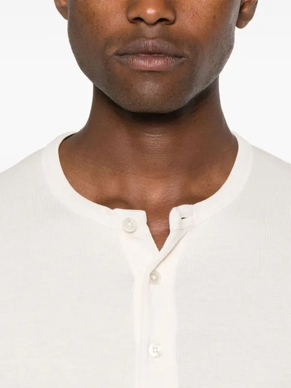 TOM FORD Fine-ribbed Henley Top