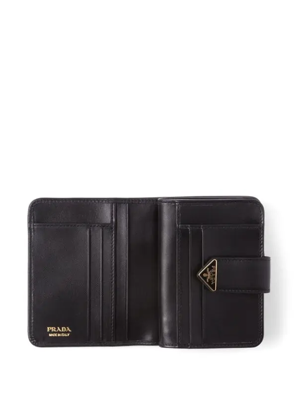 Prada Triangle-logo Leather Bi-fold Wallet
