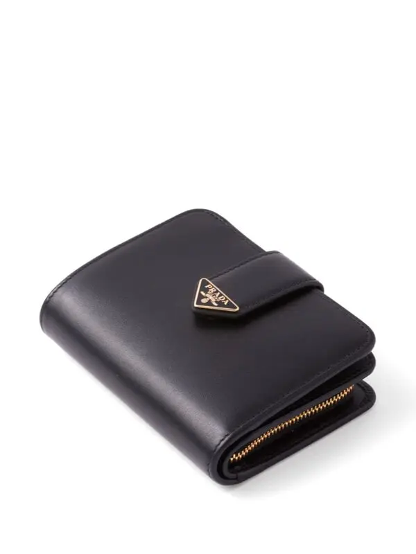 Prada Triangle-logo Leather Bi-fold Wallet