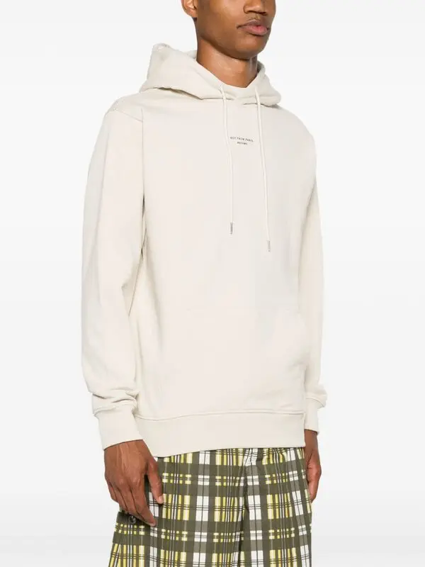 Drole De Monsieur Le Hoodie Slogan Classique - Neutrals