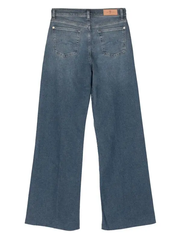 7 For All Mankind Lotta High-rise Wide-leg Jeans