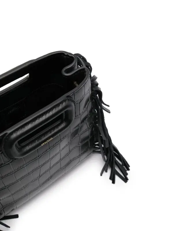 Maje Fringed Mini Bag - Black