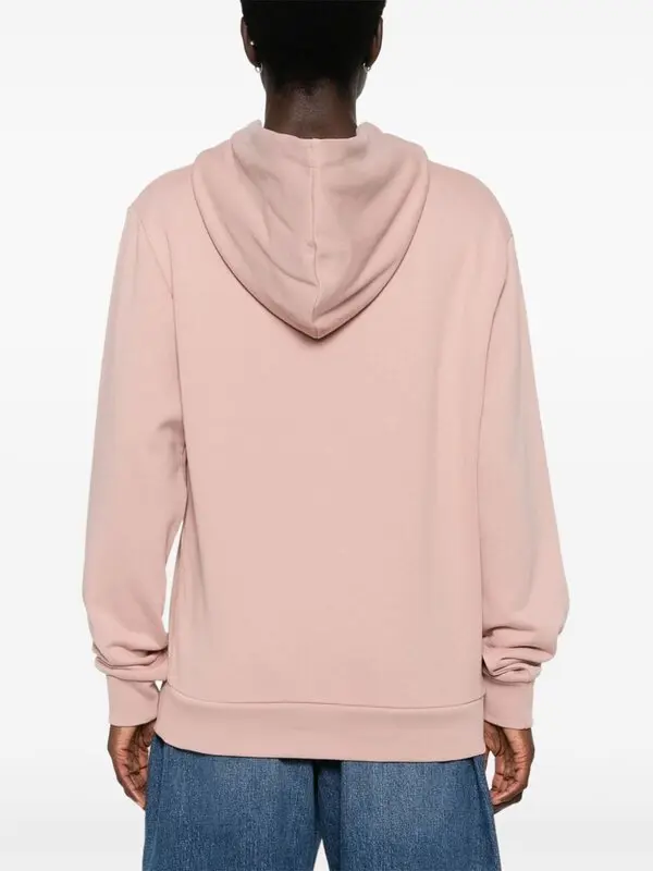 A.p.c. Flocked-logo Cotton Hoodie