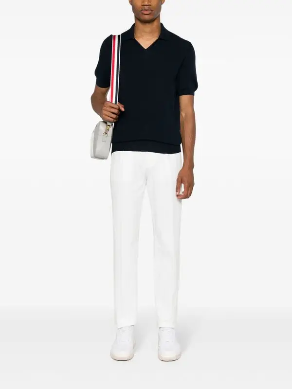 Kiton Fine-knit Cotton Polo Shirt - Blue