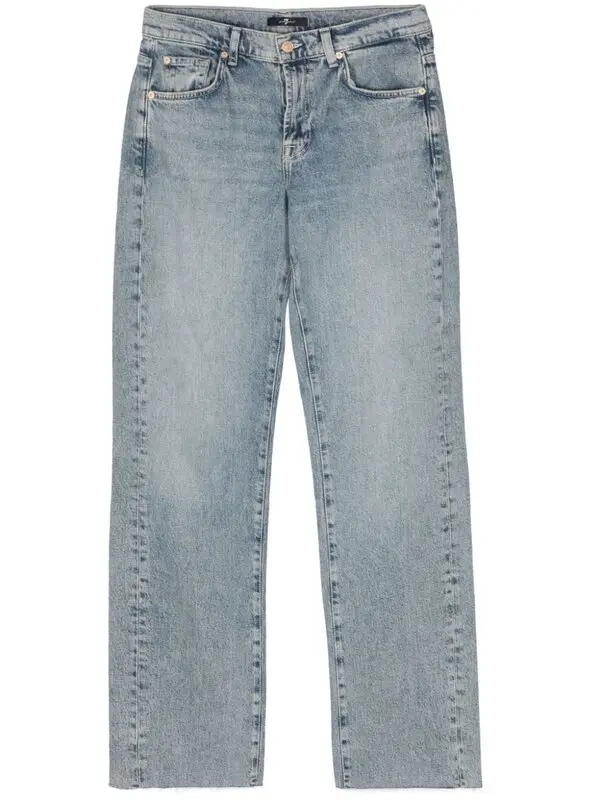 7 For All Mankind Tess High-rise Straight-leg Jeans