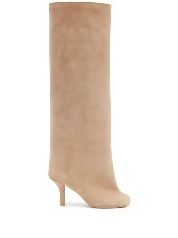 MAISON MARGIELA Anatomic Slip-on Suede Boots - Neutrals