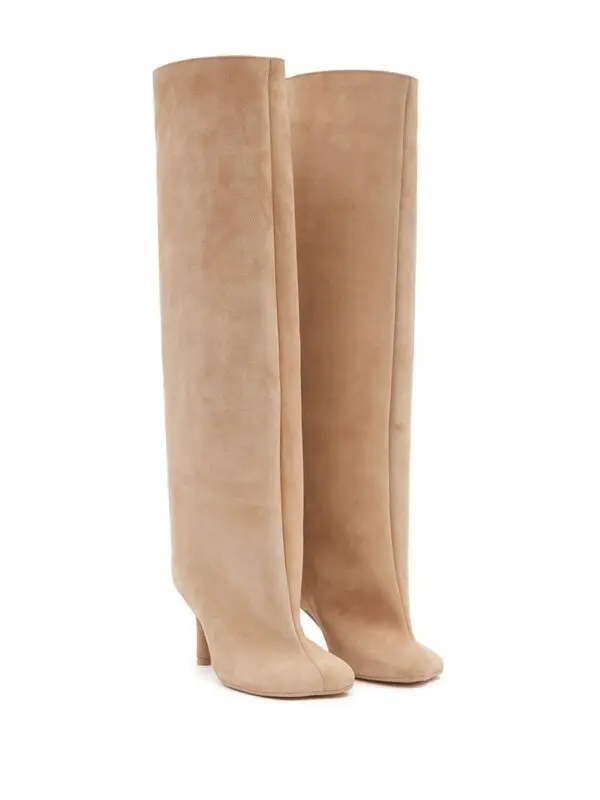 MAISON MARGIELA Anatomic Slip-on Suede Boots - Neutrals