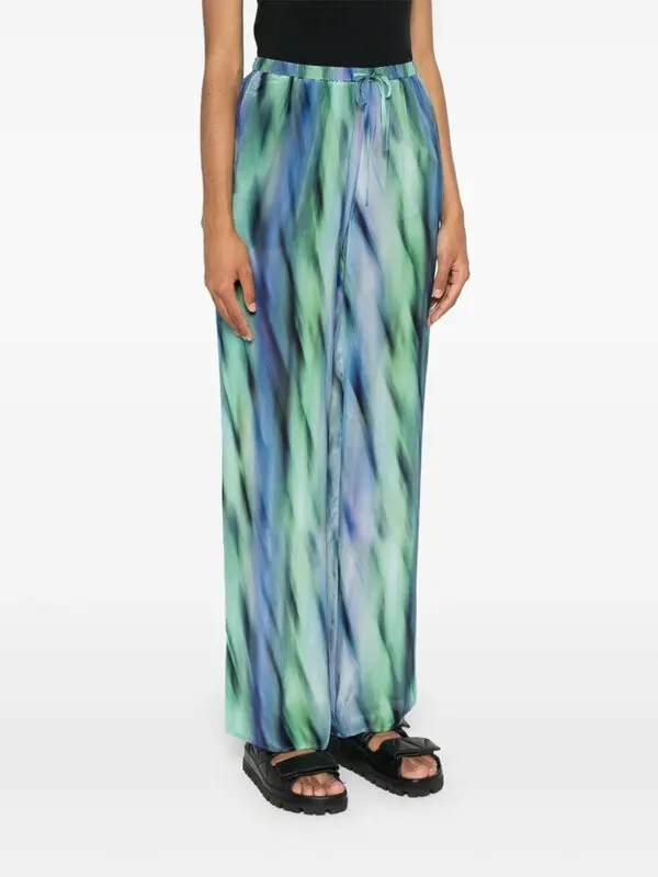 Armani Exchange Abstract-print Lightweight Straight Trousers