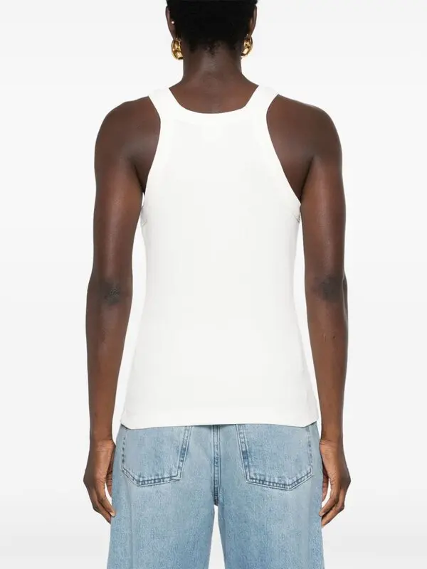 Closed Logo-embroidered Ribbed Tank Top - Neutrals