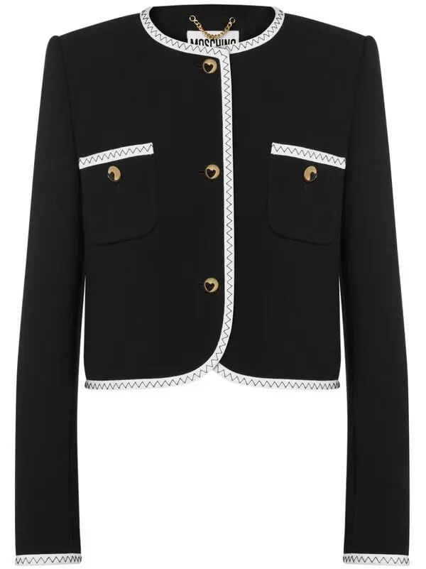 Moschino Single-breasted Jacket - Black