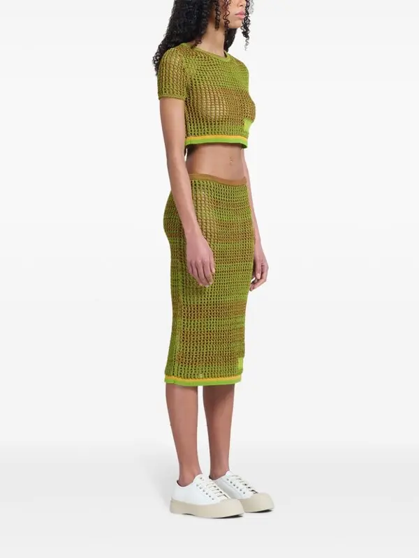 Marni Crochet-knit Cropped Top