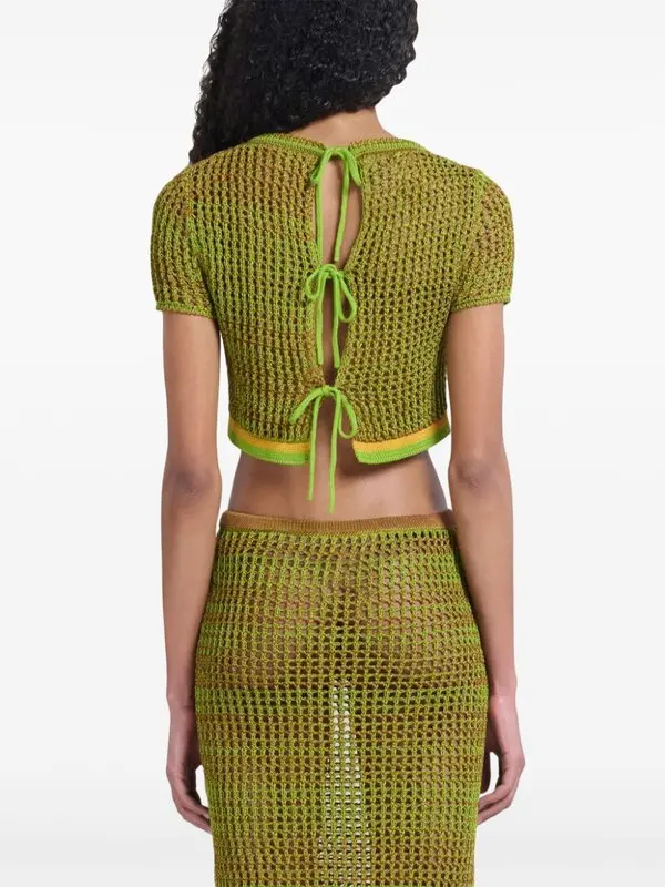 Marni Crochet-knit Cropped Top