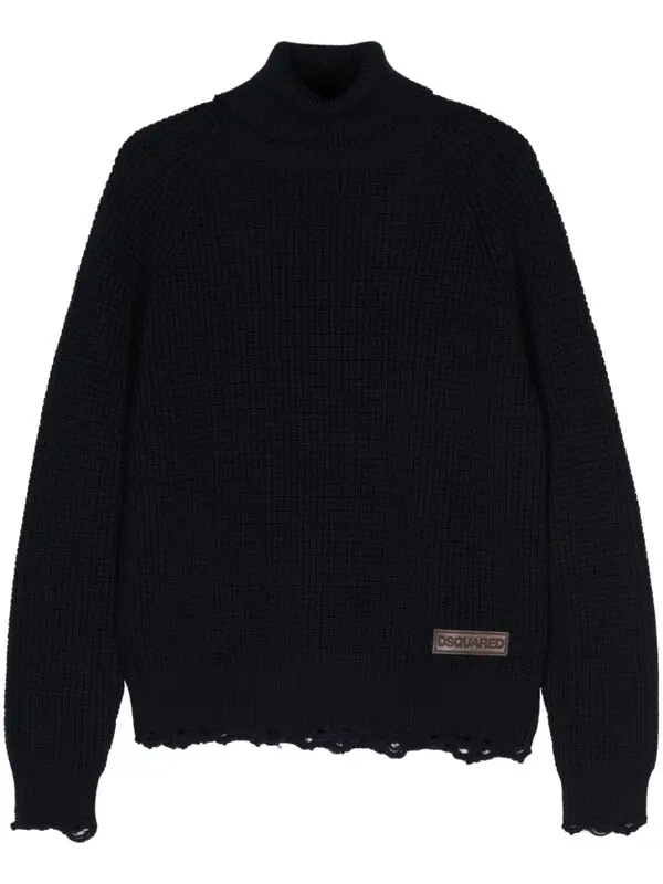 Dsquared2 Roll-neck Wool Jumper
