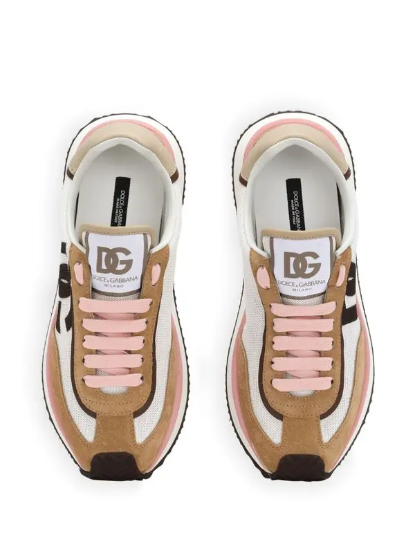Dolce & Gabbana Mixed-material Sneakers - White