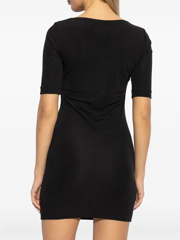 Dsquared2 Logo-plaque Mini Dress - Black