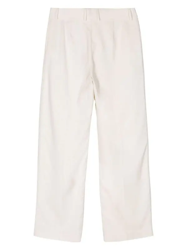 TOTEME High-waist Palazzo Corduroy Trousers - Neutrals