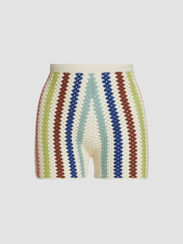 Escvdo Camino Plaza Crochet Shorts