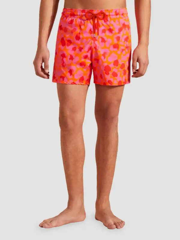 Vilebrequin New Leopard Graphic Swim Trunks