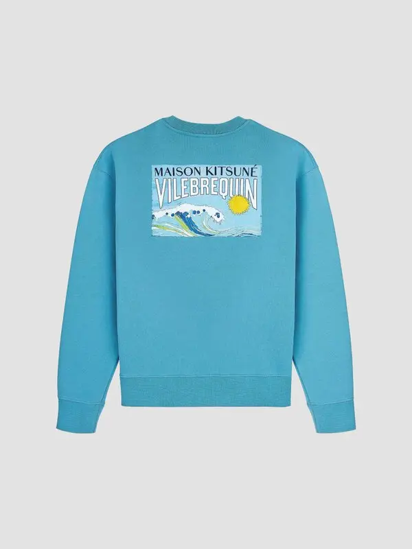 Vilebrequin X Maison Kitsuné Waves Cotton Sweatshirt