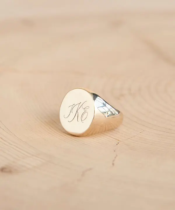 Jenni Kayne Gemma Signet Ring - Gold