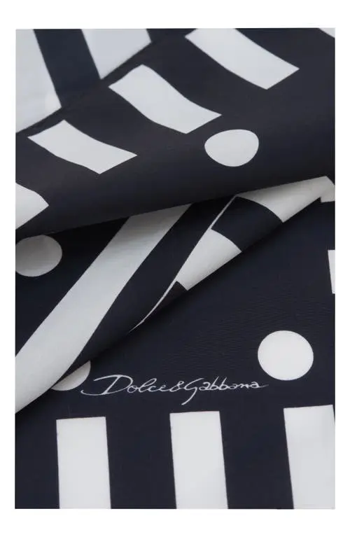 Dolce & Gabbana Polka Dot Square Cotton Scarf