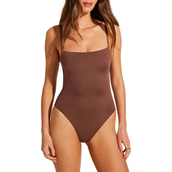 Vitamin A® Jenna One-piece Swimsuit - Mocha Brn