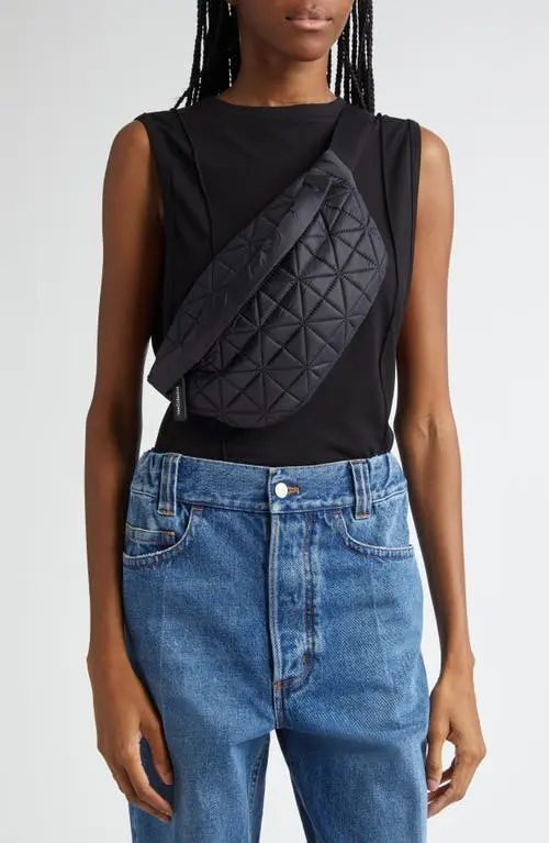 VEECOLLECTIVE Water Repellent Quilted Belt Bag