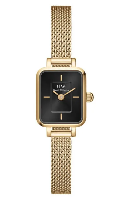 DANIEL WELLINGTON Quadro Mini Bracelet Watch - Gold