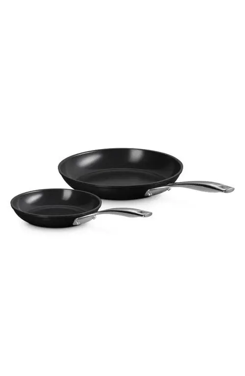 LE CREUSET 2-piece Nonstick Ceramic Frying Pan Set - Black