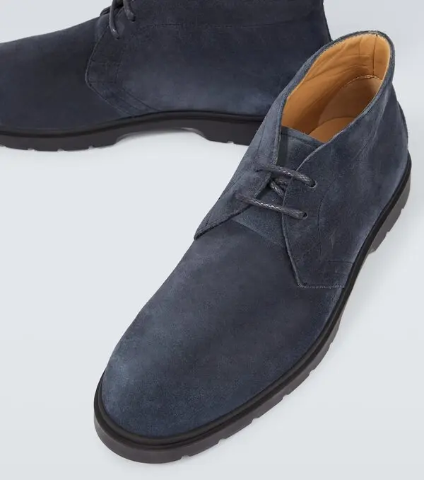 TOD'S Suede Desert Boots - Blue